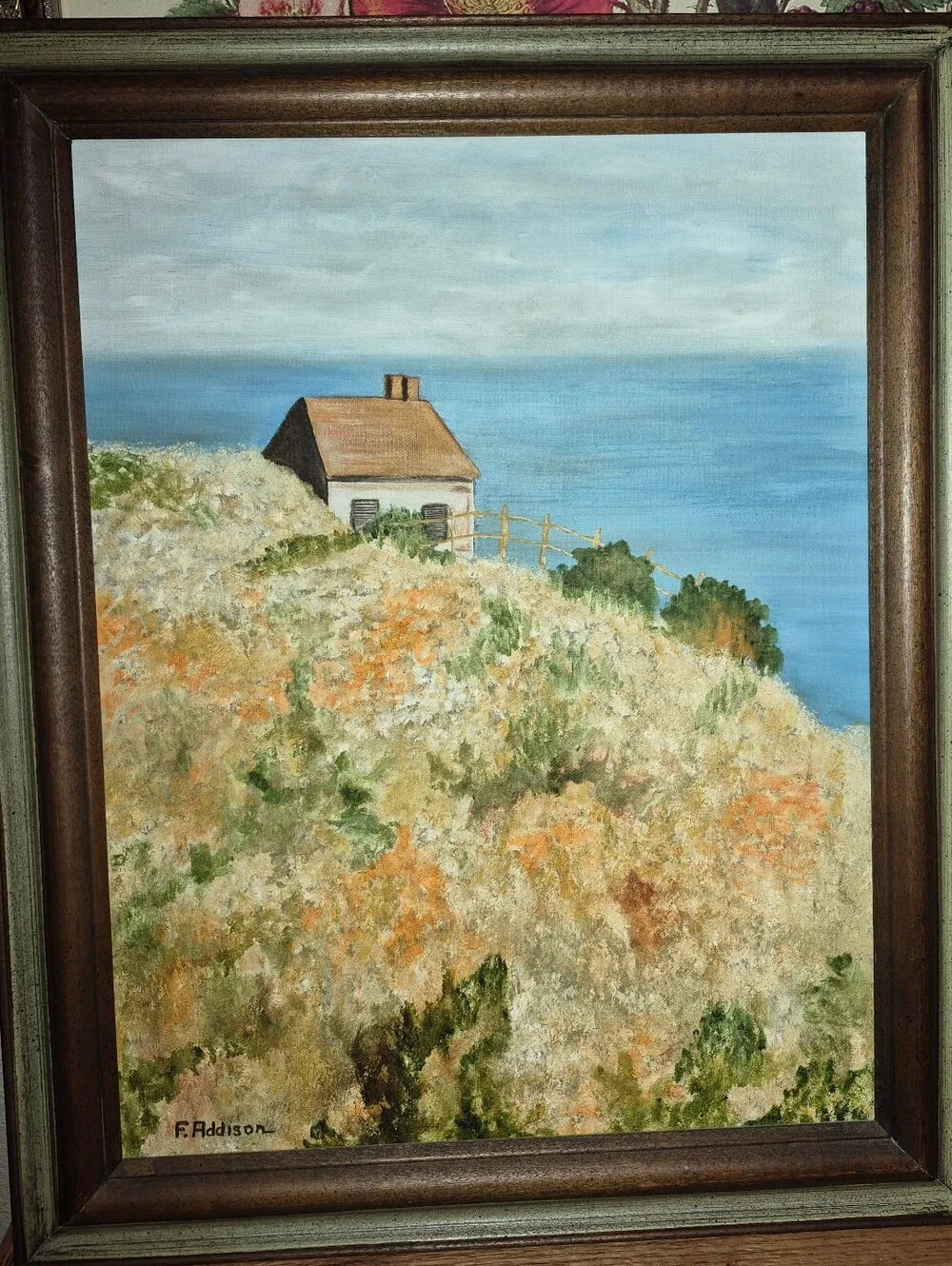 Wall Decor | Original Painting Cottage By The Sea F Addison | Poshmark